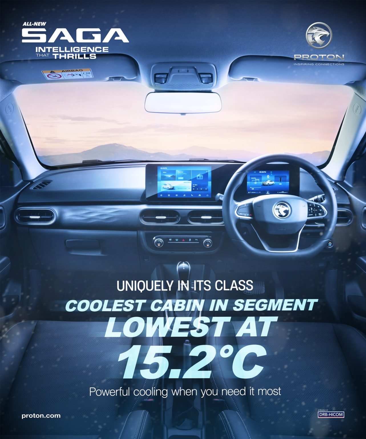 Aircond All-New Saga MC3 – Paling Sejuk dalam Segmennya - Proton Malaysia
